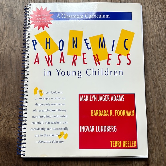 Other | Phonemic Awareness In Young Children A Classroom Curriculum ...